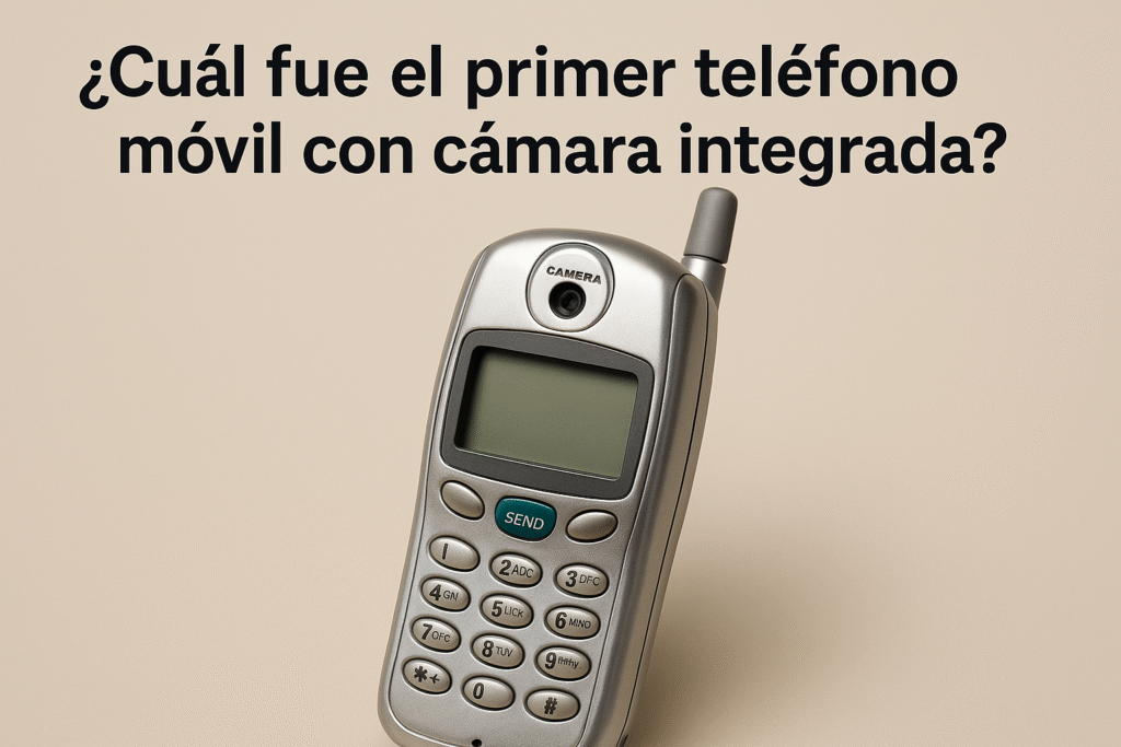 ¿Cuál fue el primer teléfono móvil con cámara integrada?